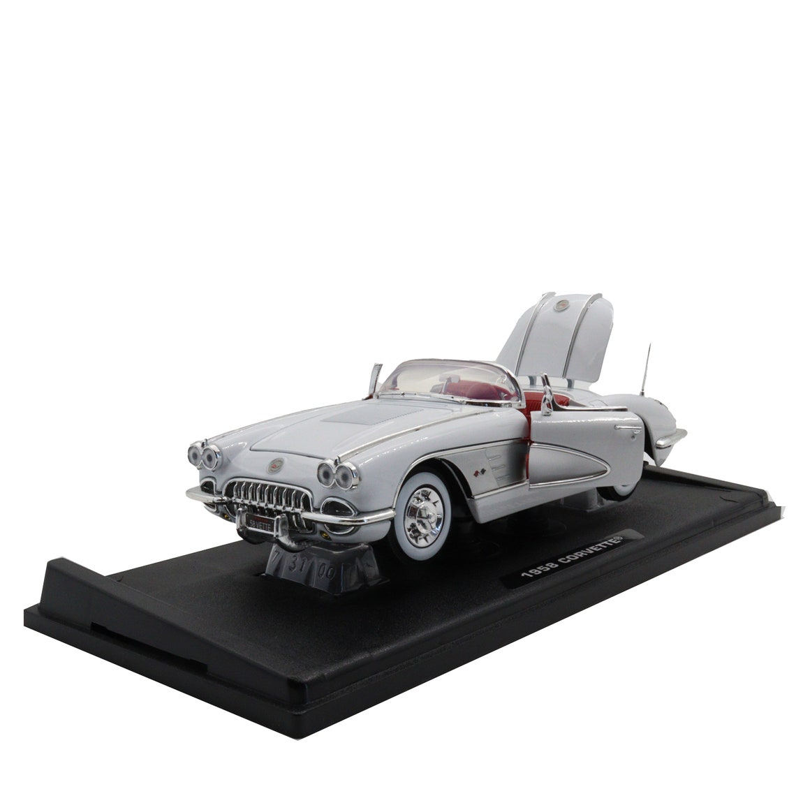 Motormax 1958 Corvette Model Car|vintage Model Car|scale 1:18 Diecast ...