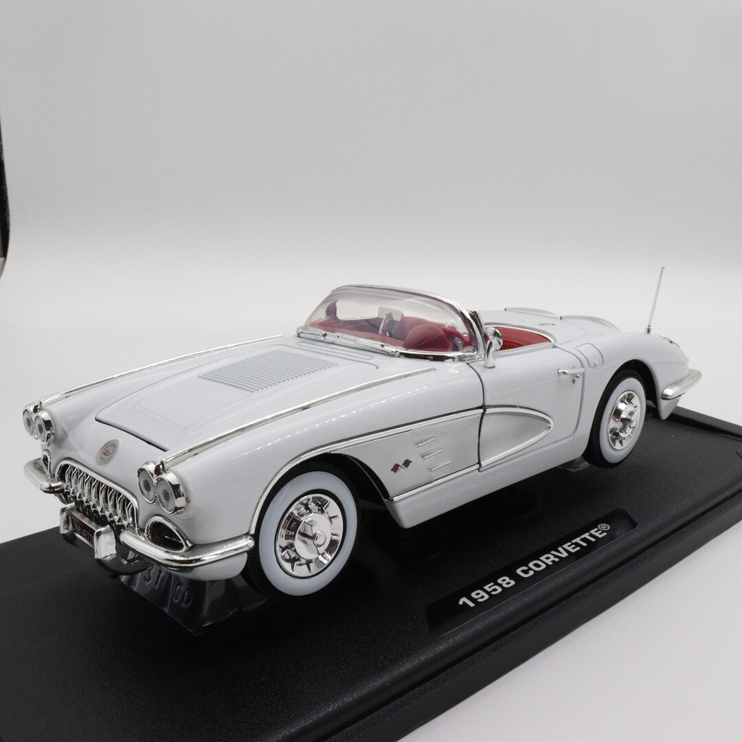 Motormax 1958 Corvette Model Carvintage Model Carscale 1:18 - Etsy