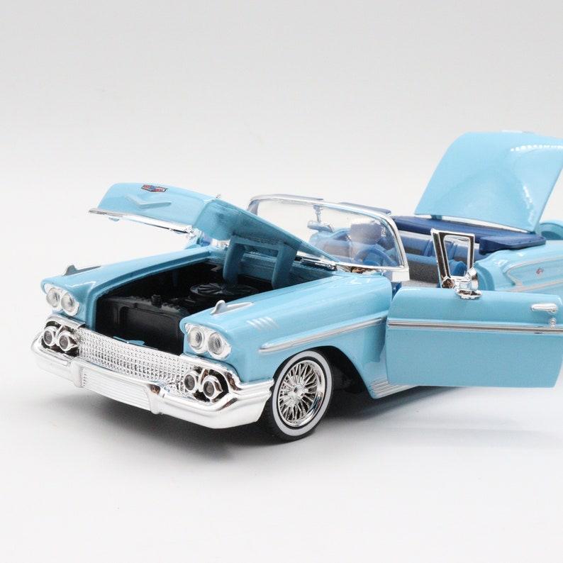 1958 Chevrolet Impala|vintage Model Car for Collectors|scale 1/24 Blue ...