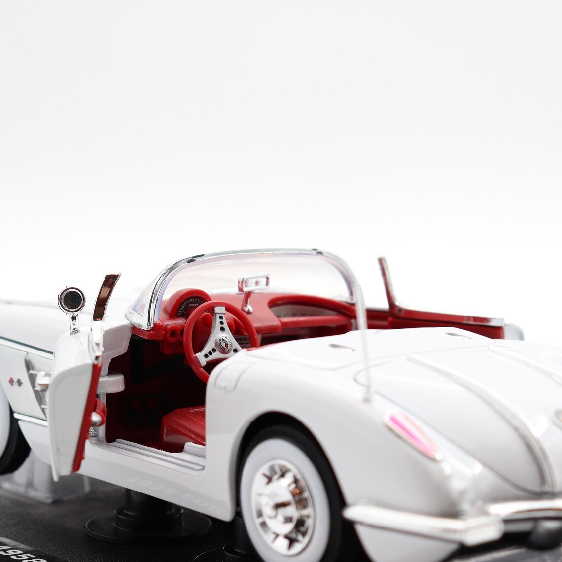 Motormax 1958 Corvette Model Car|vintage Model Car|scale 1:18 Diecast ...
