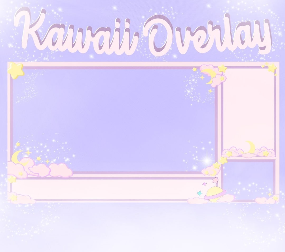 Beautiful Overlay With Moons, Stars and Pastel Tones. Space for Camera ...