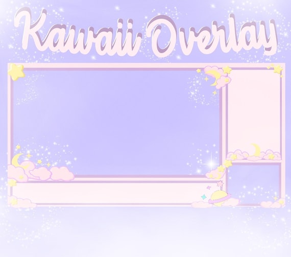 Beautiful Overlay With Moons Stars and Pastel Tones. Space - Etsy