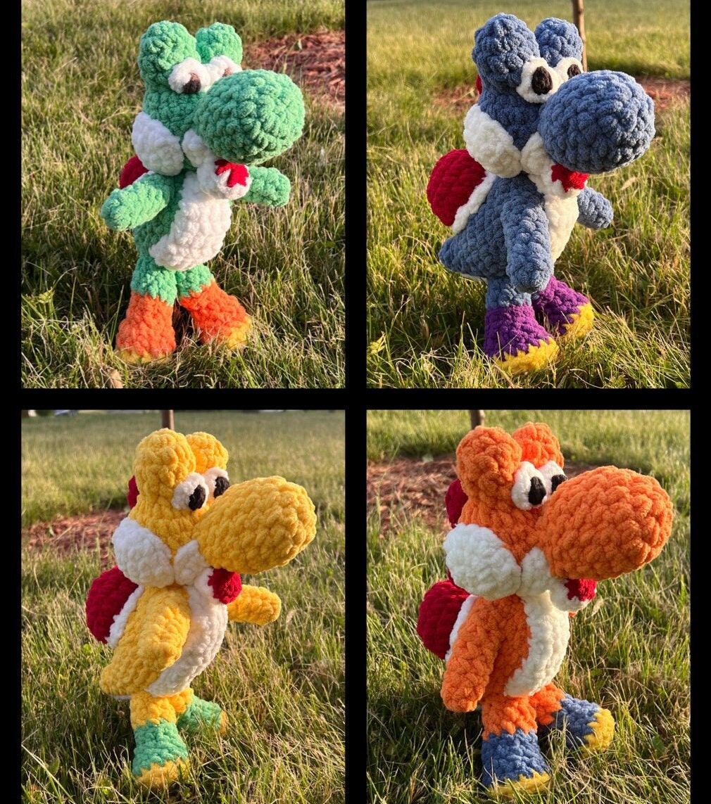 Yoshi Crochet Plushie - Etsy