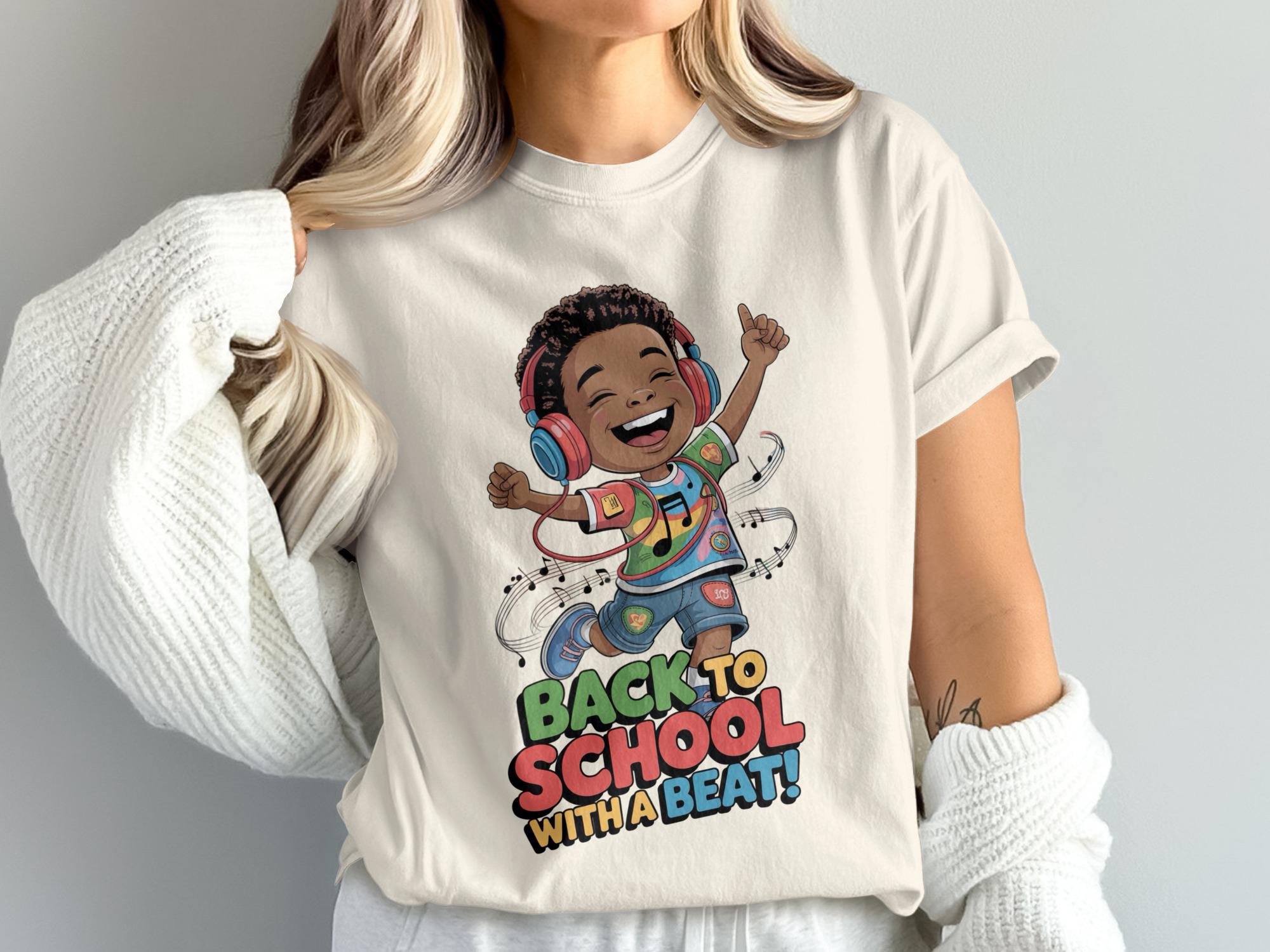 Back to School PNG, School Boy With Beats, Cute Boy, Music Notes, Kid ...