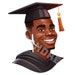 African American Grad Student PNG Clipart, Black Male Graduation ...