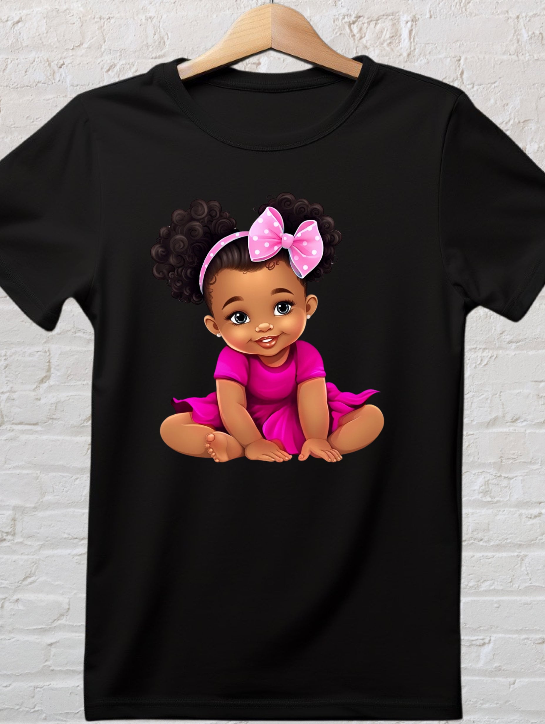 Beautiful Blessed Black Baby Girl in Pink | Adorable Black Princess ...