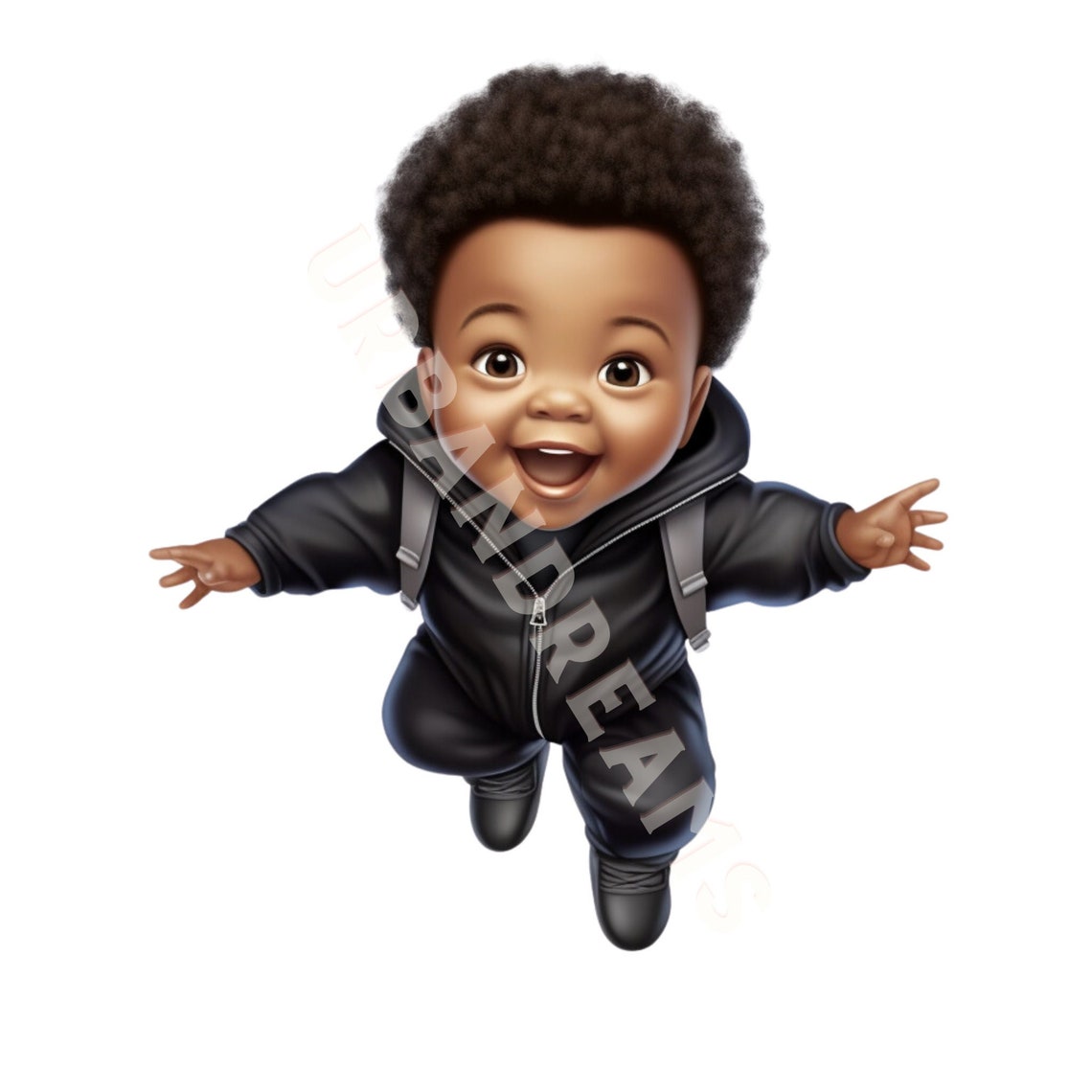 Cute Little Black Baby Boy PNG Clipart, Black Kids Png, Afro Png, Black ...