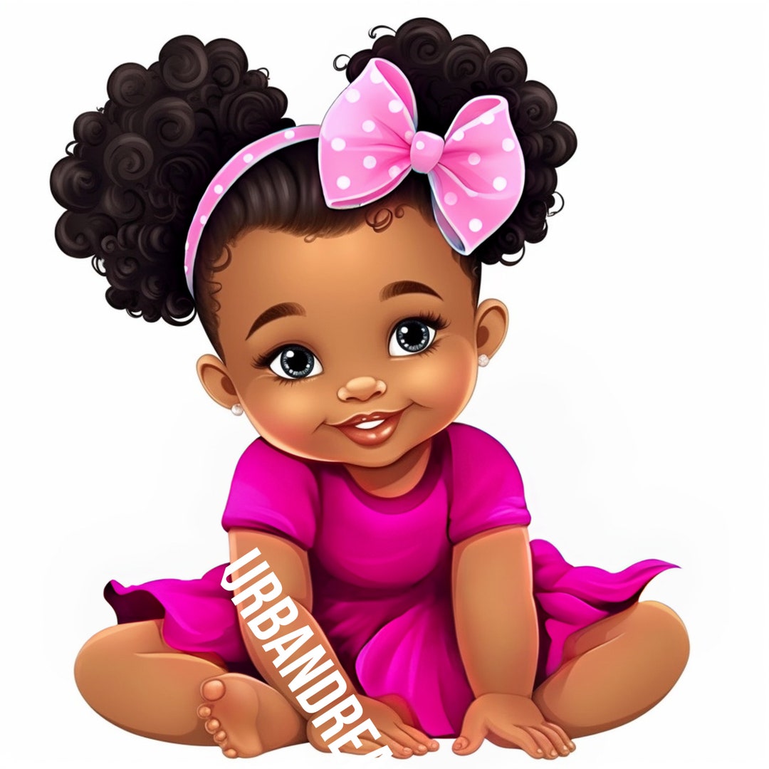 Beautiful Blessed Black Baby Girl in Pink | Adorable Black Princess ...