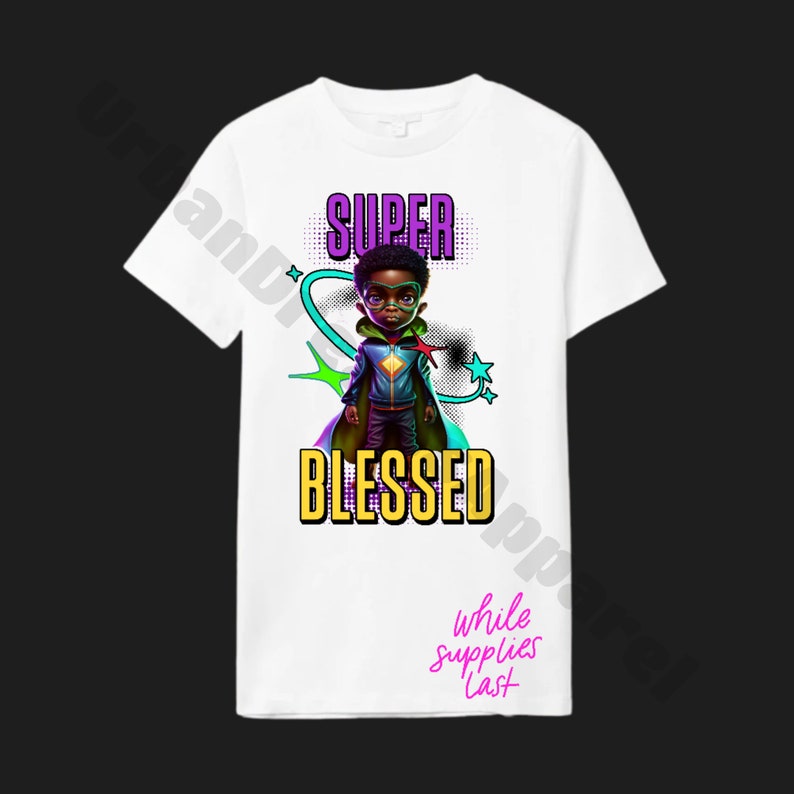 Super Blessed Black Boy Superhero | Strong Black Boy Power | Kid ...