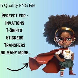 Bold Brave Beautiful Black Girl Superhero | Strong Black Girl Power ...