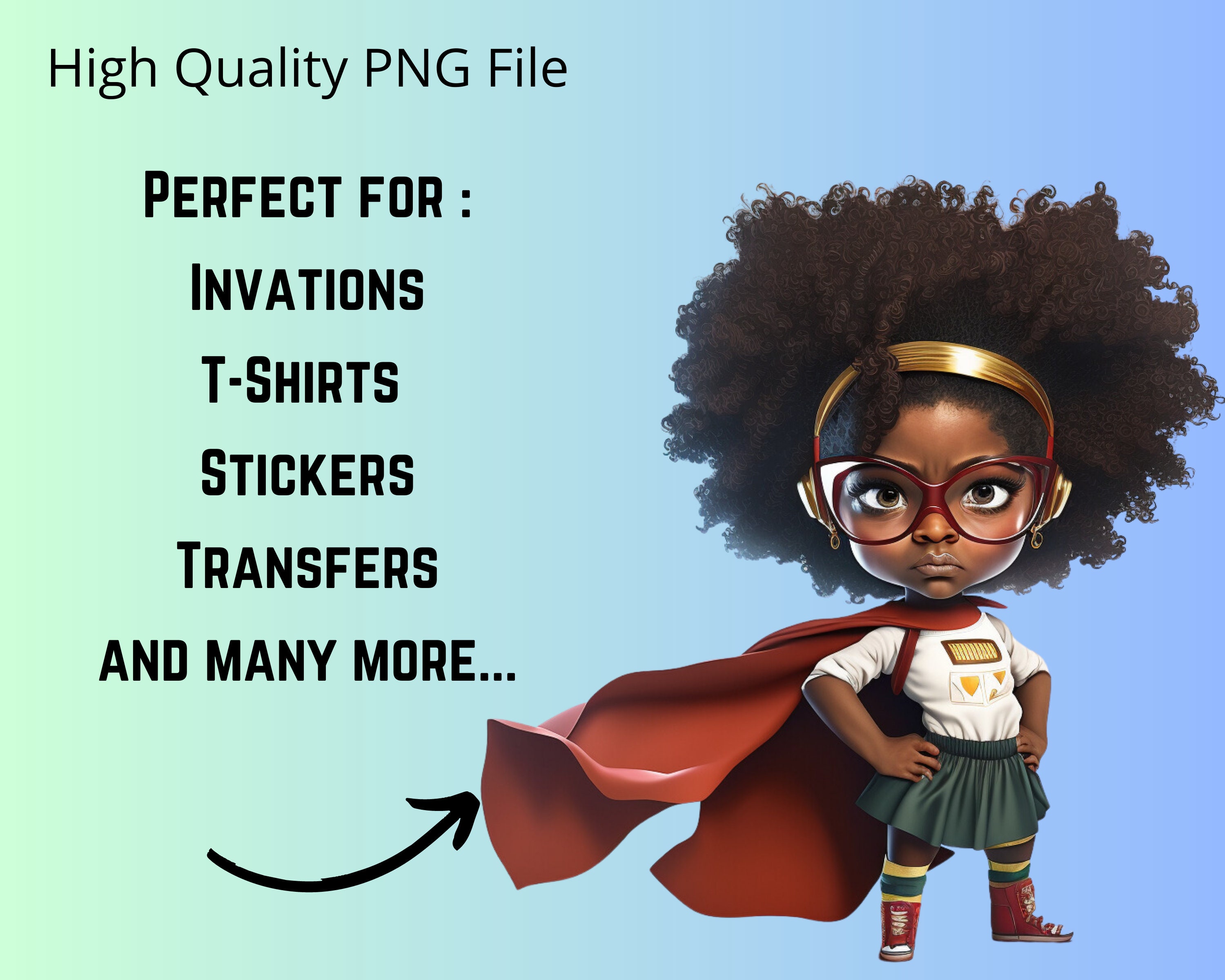 Bold Brave Beautiful Black Girl Superhero | Strong Black Girl Power ...