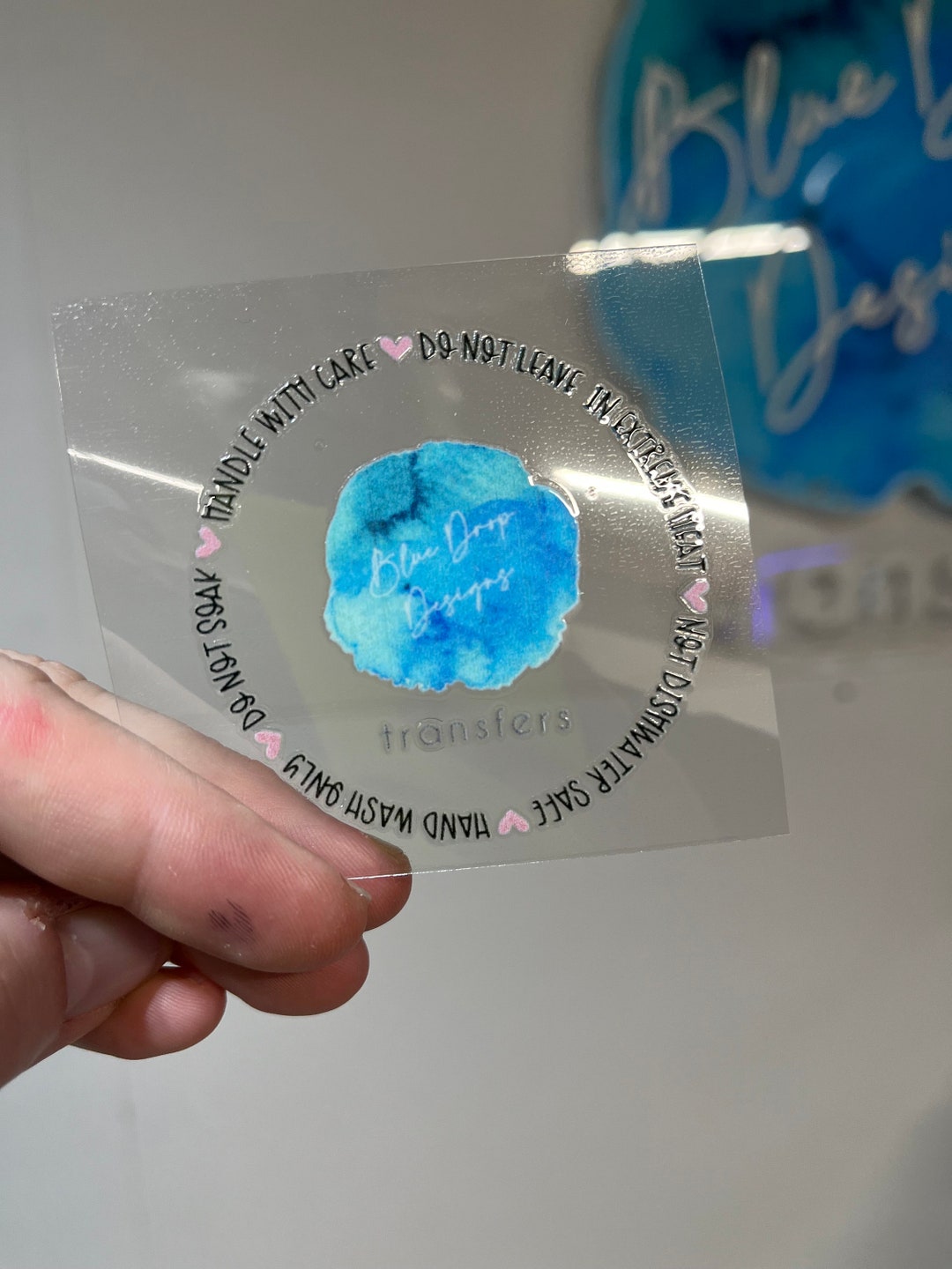 UV DTF Cup Sticker Decal | Cup Care Instructions | Libbey Glass Beer ...