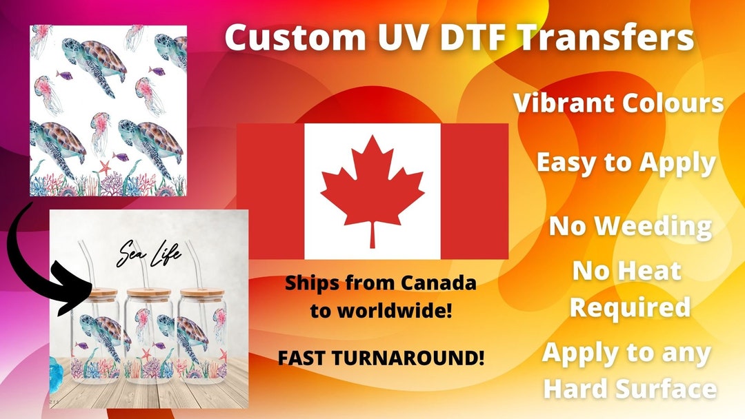 CUSTOM UVDTF Decals | Custom Stickers | Cup Wraps | Canada Glass Wraps ...