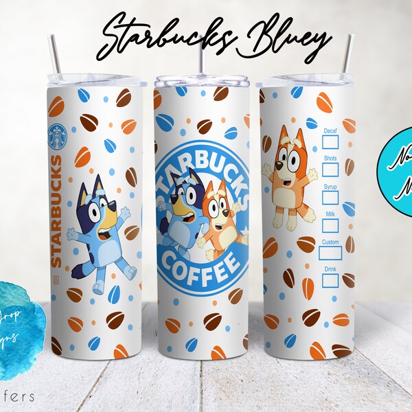 Uv Dtf Cup Wrap Bluey - Etsy