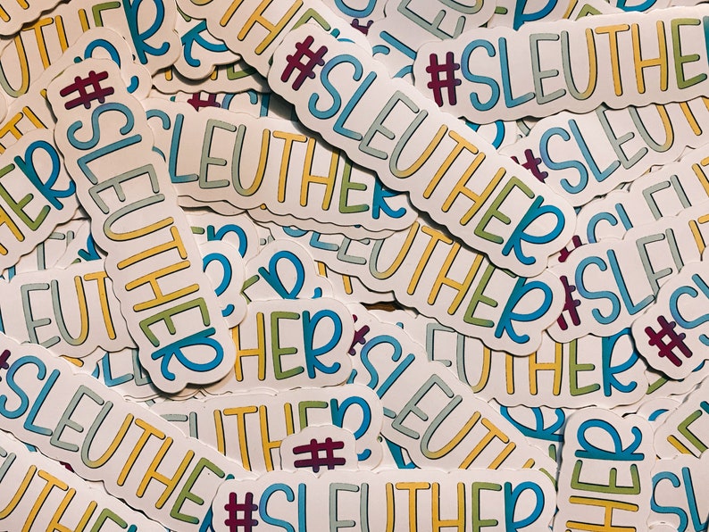 Colorful sleuther Sticker Perfect for Fans of Hallmark - Etsy