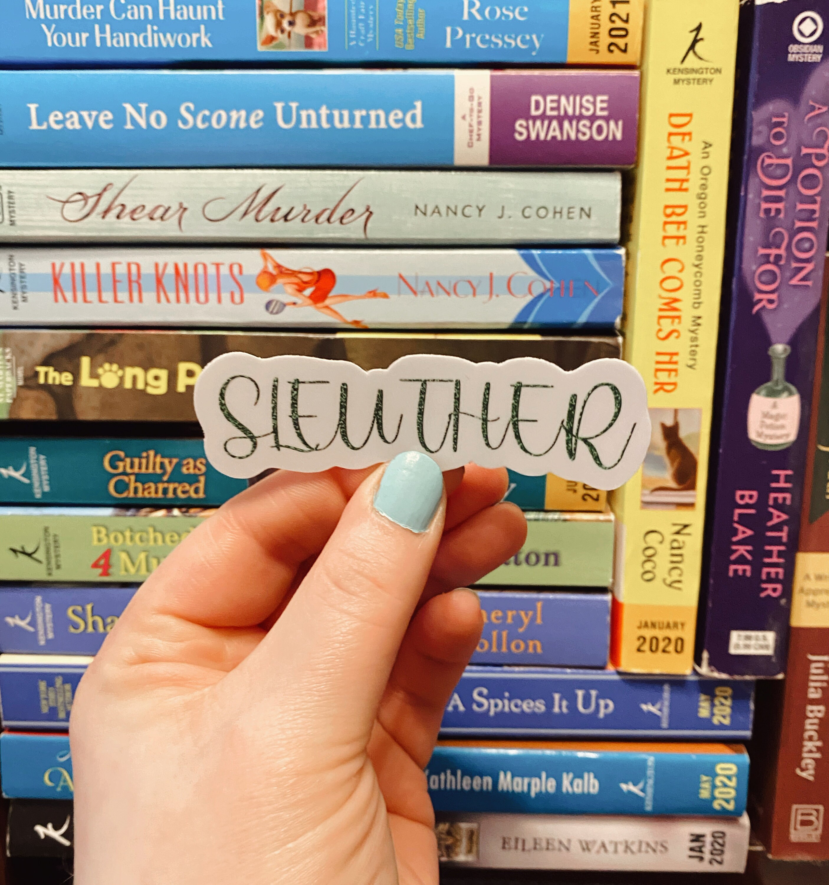 Special Sleuther Sticker Add a Little Coziness to Your Ereader ...