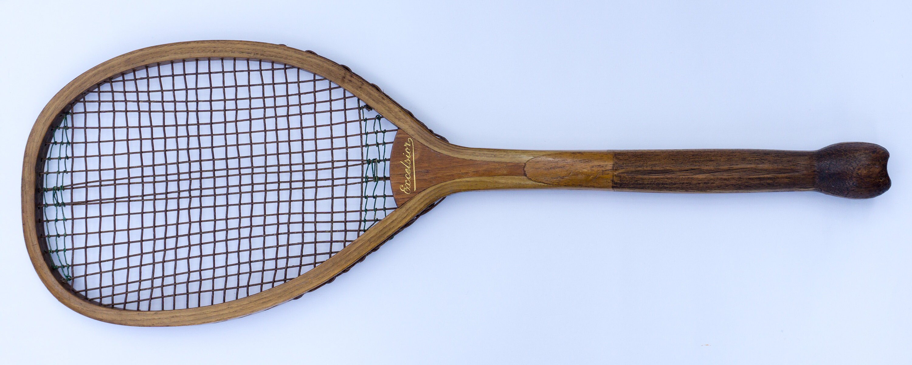 Unique Excelsior Lopsided Tilt Head Antique Tennis Racket With Fishtail ...