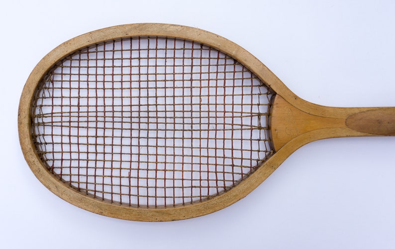 Antique "perfect" Tennis Racket, Made in Paris - Etsy