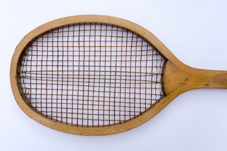 Antique "perfect" Tennis Racket, Made in Paris - Etsy