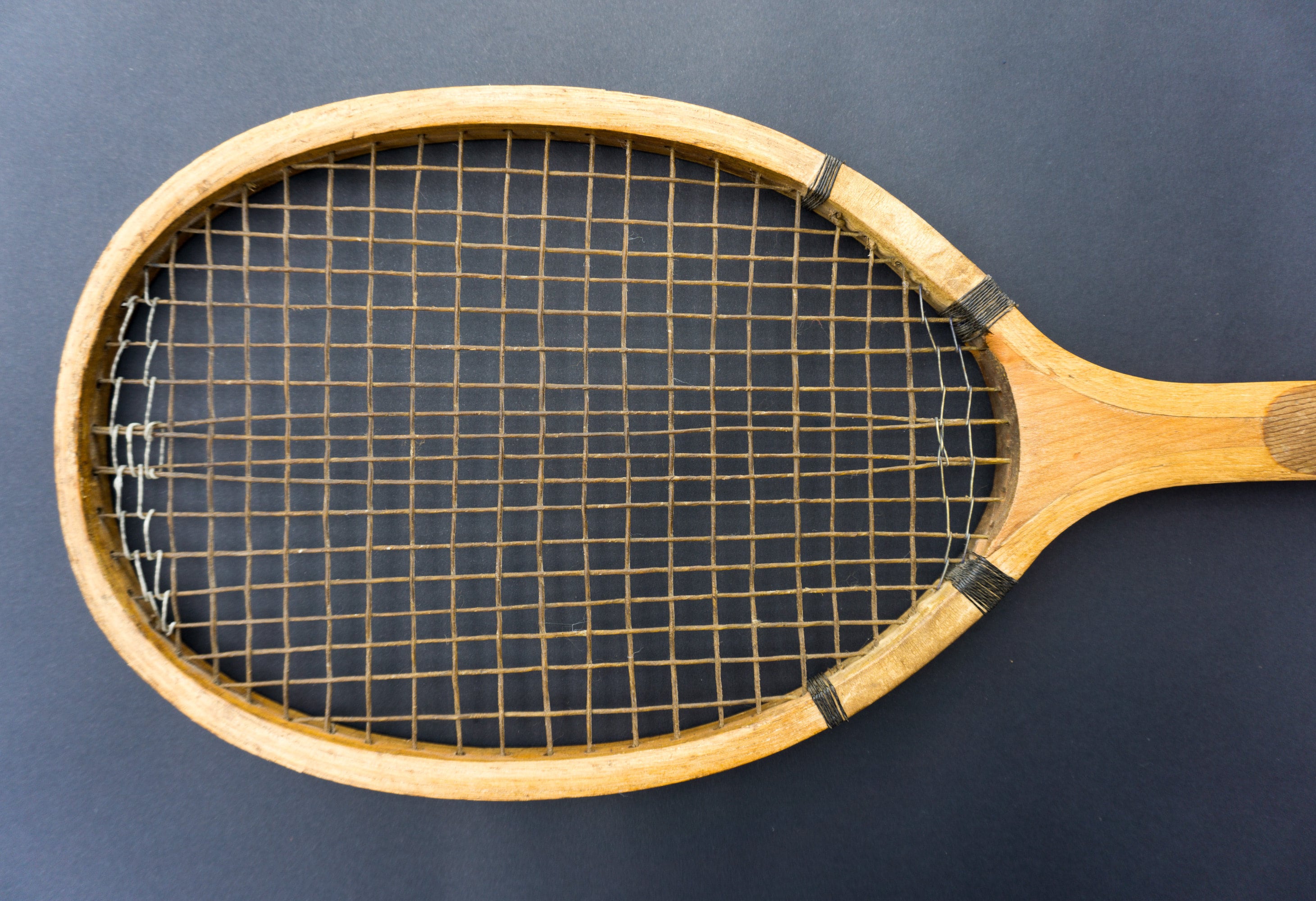 Antique Tennis Racket With Original Double Mains String C1900 - Etsy