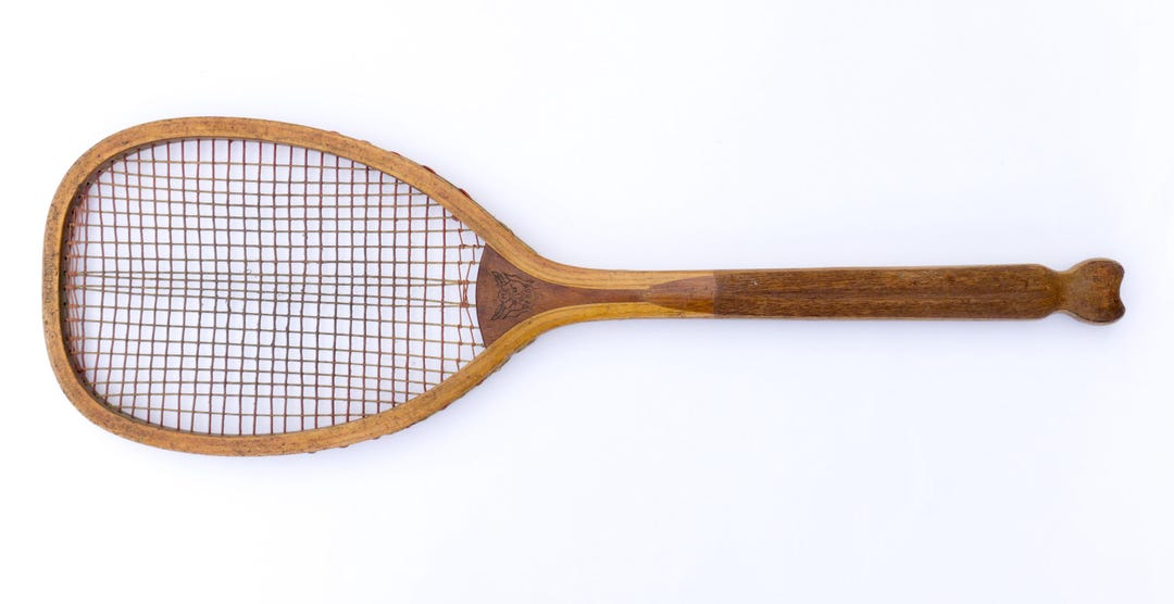 Antique Slazenger Demon Fishtail Tennis Racket - Etsy
