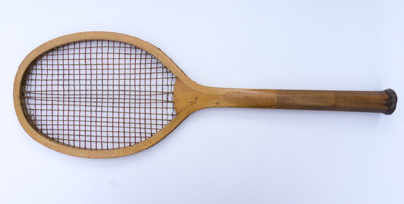 Antique "perfect" Tennis Racket, Made in Paris - Etsy