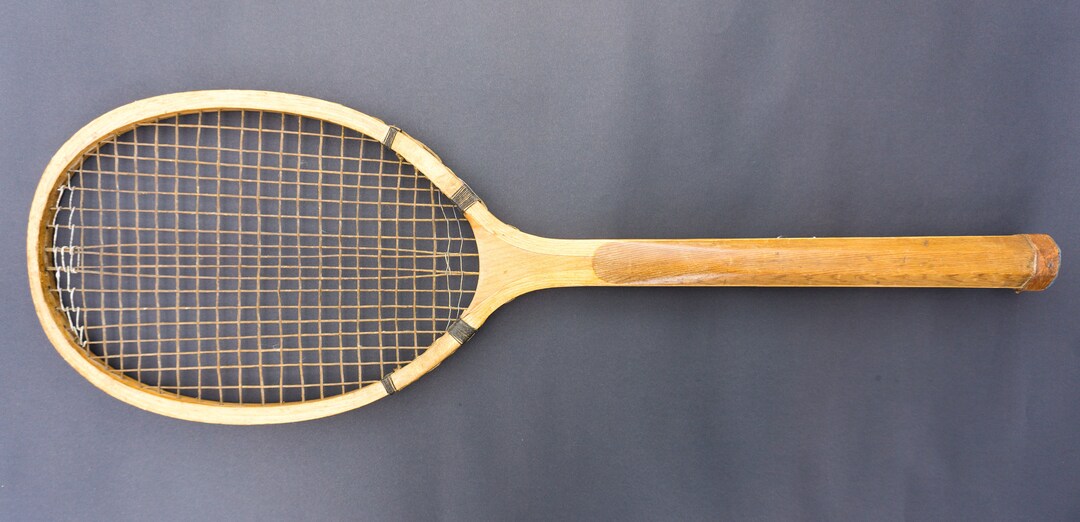 Antique Tennis Racket With Original Double Mains String C1900 - Etsy