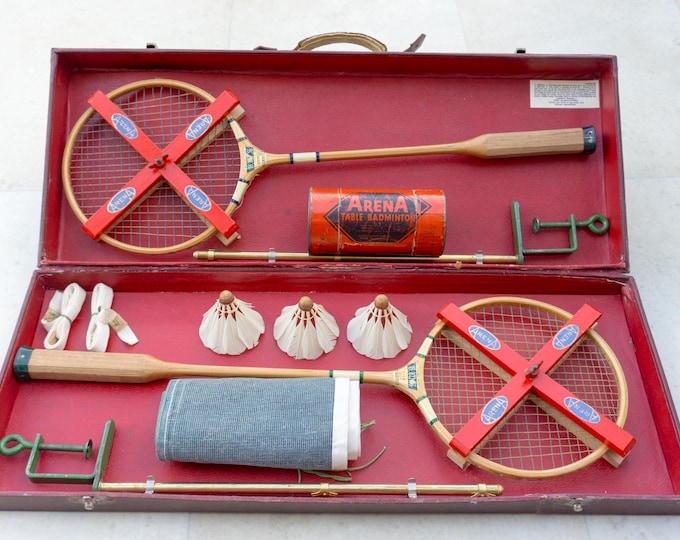 Rare Arena Cased Table Badminton Set 1934-5 - Etsy