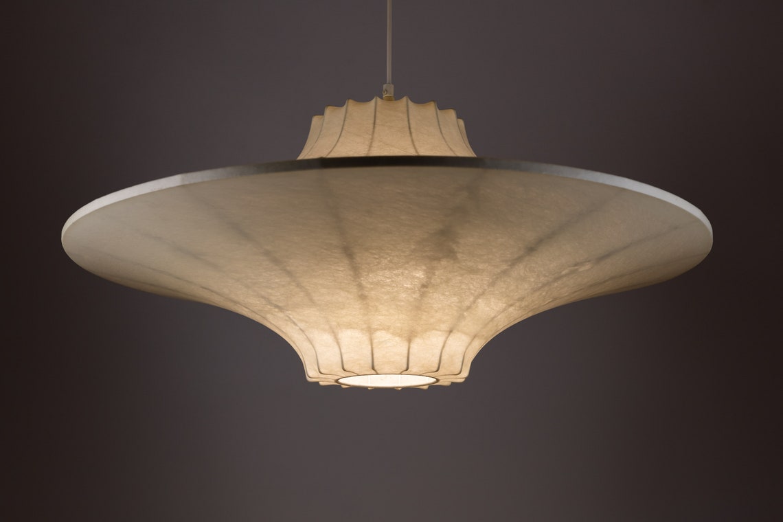 Vintage Cocoon Resin Lamp by Achille & Pier Castiglioni for Flos 1970s ...