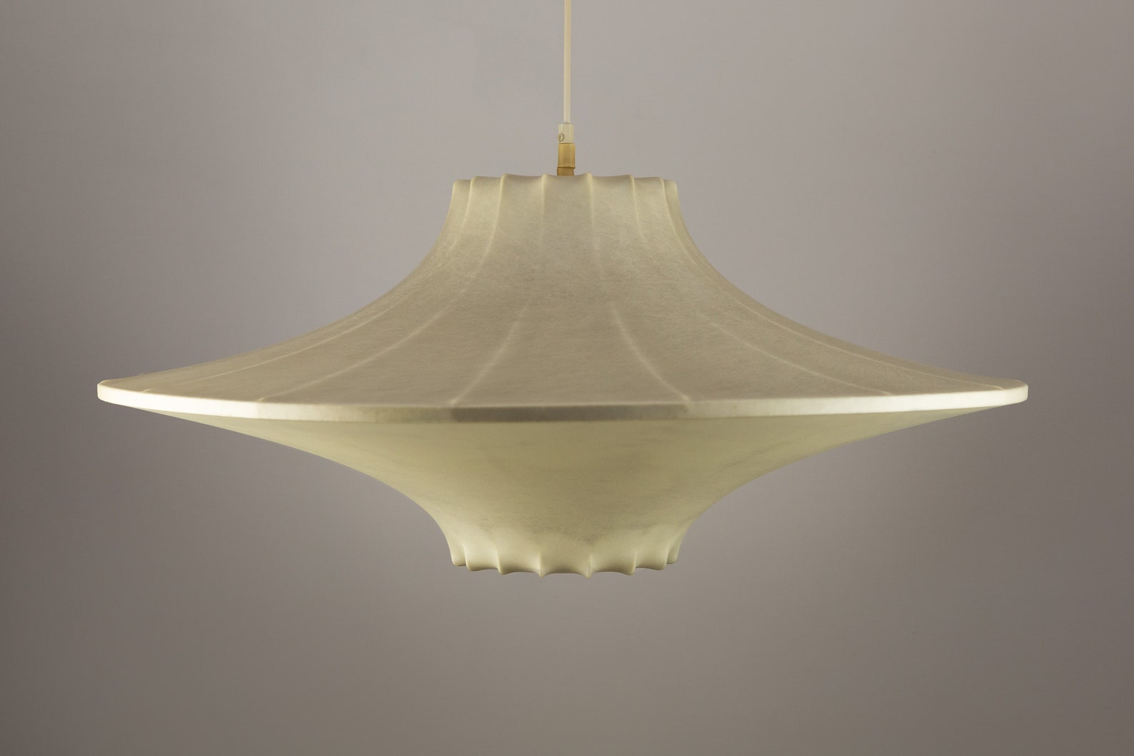 Vintage Cocoon Resin Lamp by Achille & Pier Castiglioni for Flos 1970s ...