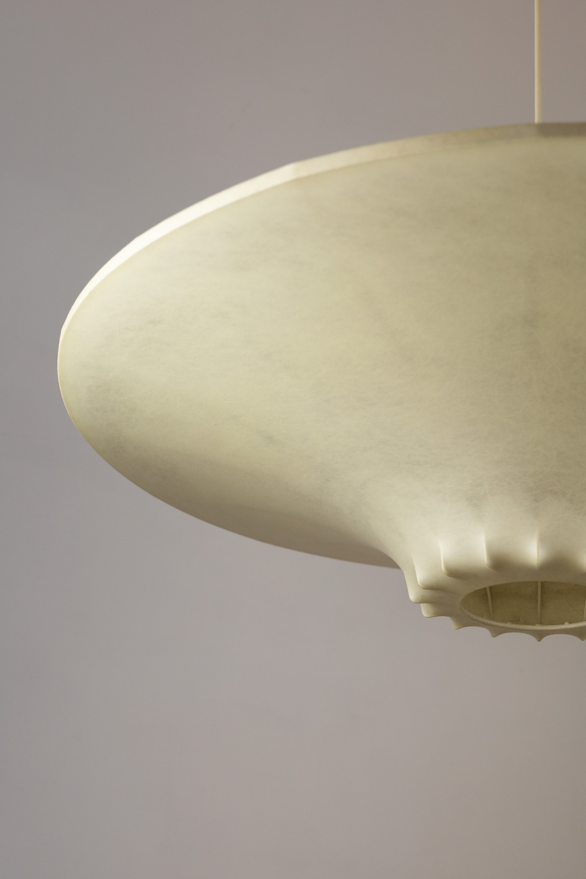 Vintage Cocoon Resin Lamp by Achille & Pier Castiglioni for Flos 1970s ...