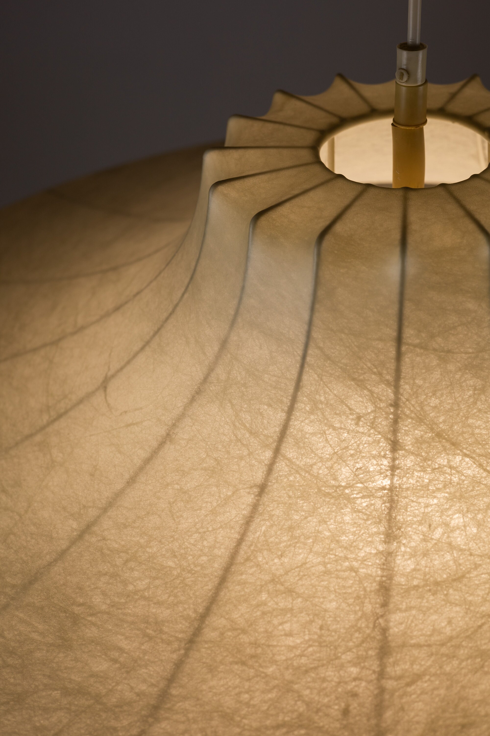 Vintage Cocoon Resin Lamp by Achille & Pier Castiglioni for Flos 1970s ...