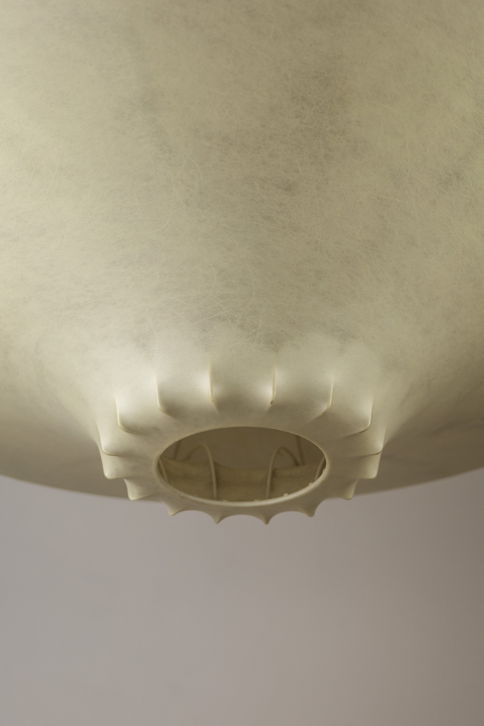 Vintage Cocoon Resin Lamp by Achille & Pier Castiglioni for Flos 1970s ...