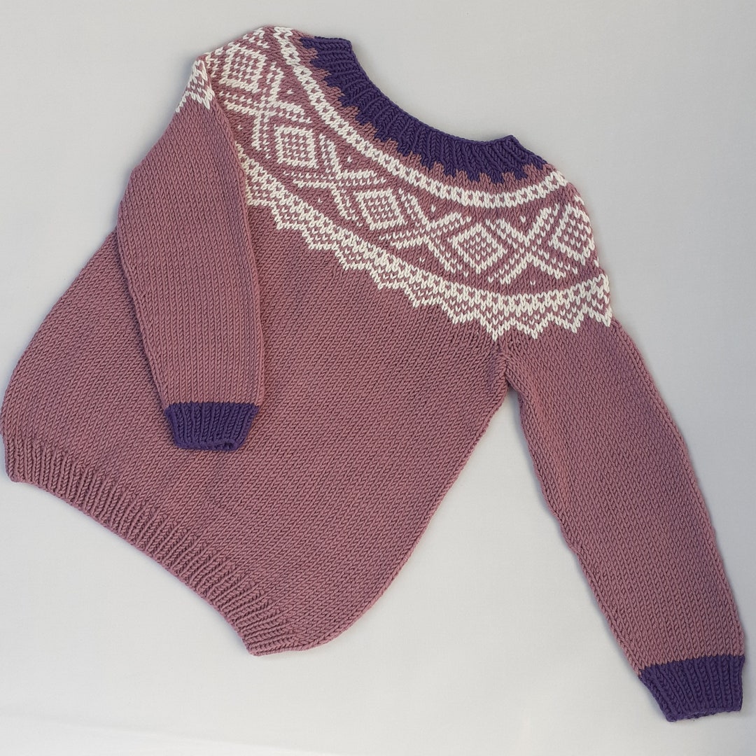 Hand Knitted Norwegian Sweater, Marius Sweater, Hand Knitted Gift From ...