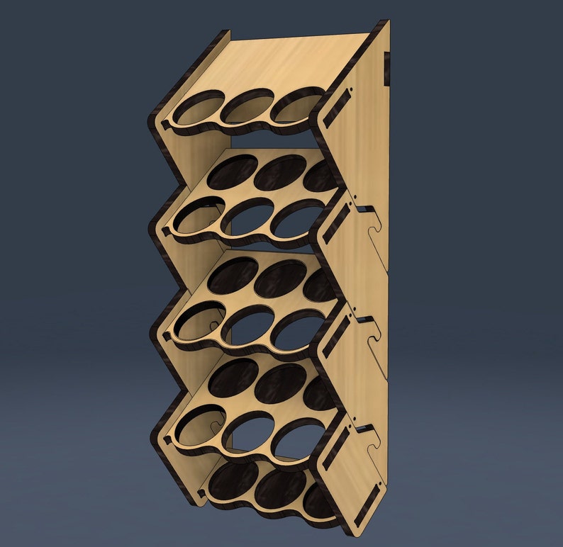 Spray Can Holder, CNC and Laser Cutting File - Vectric Crv - Dxf - Swg ...