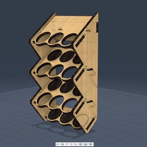 Spray Can Holder, CNC and Laser Cutting File - Vectric Crv - Dxf - Swg ...