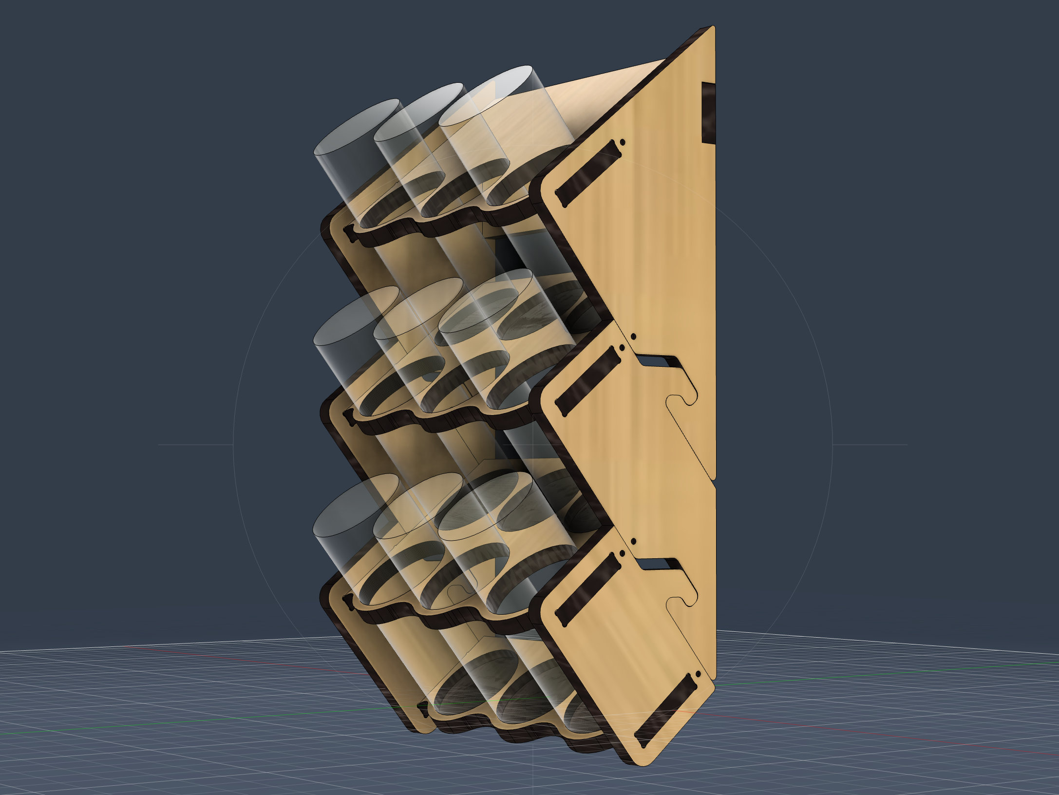 Spray Can Holder, CNC and Laser Cutting File - Vectric Crv - Dxf - Swg ...