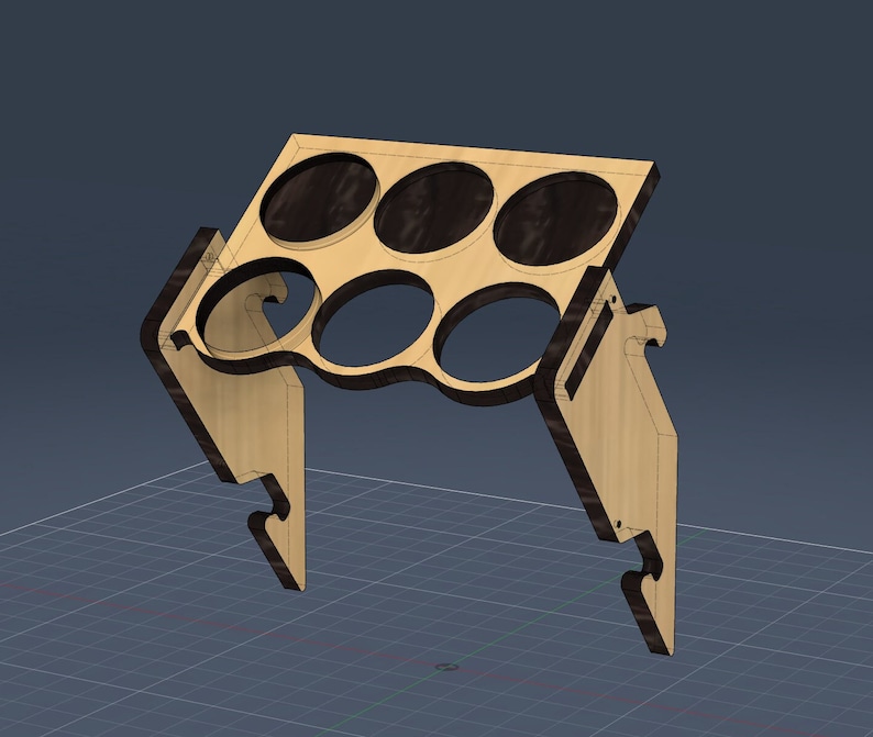 Spray Can Holder, CNC and Laser Cutting File - Vectric Crv - Dxf - Swg ...