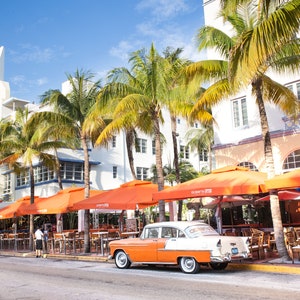 Vibrant SOUTH BEACH MIAMI Street Scene Instant Digital Download Image ...