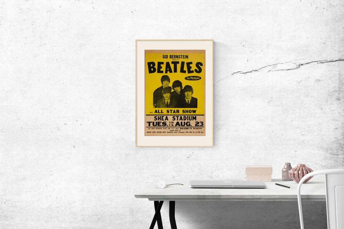 Beatles Shea Stadium Poster Print - Etsy UK