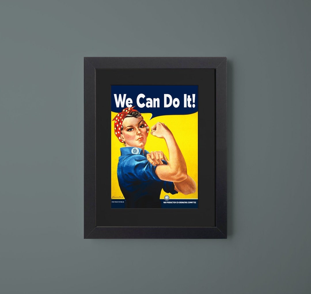 Rosie the Riveter Poster: WWII Propaganda Art Print - Etsy
