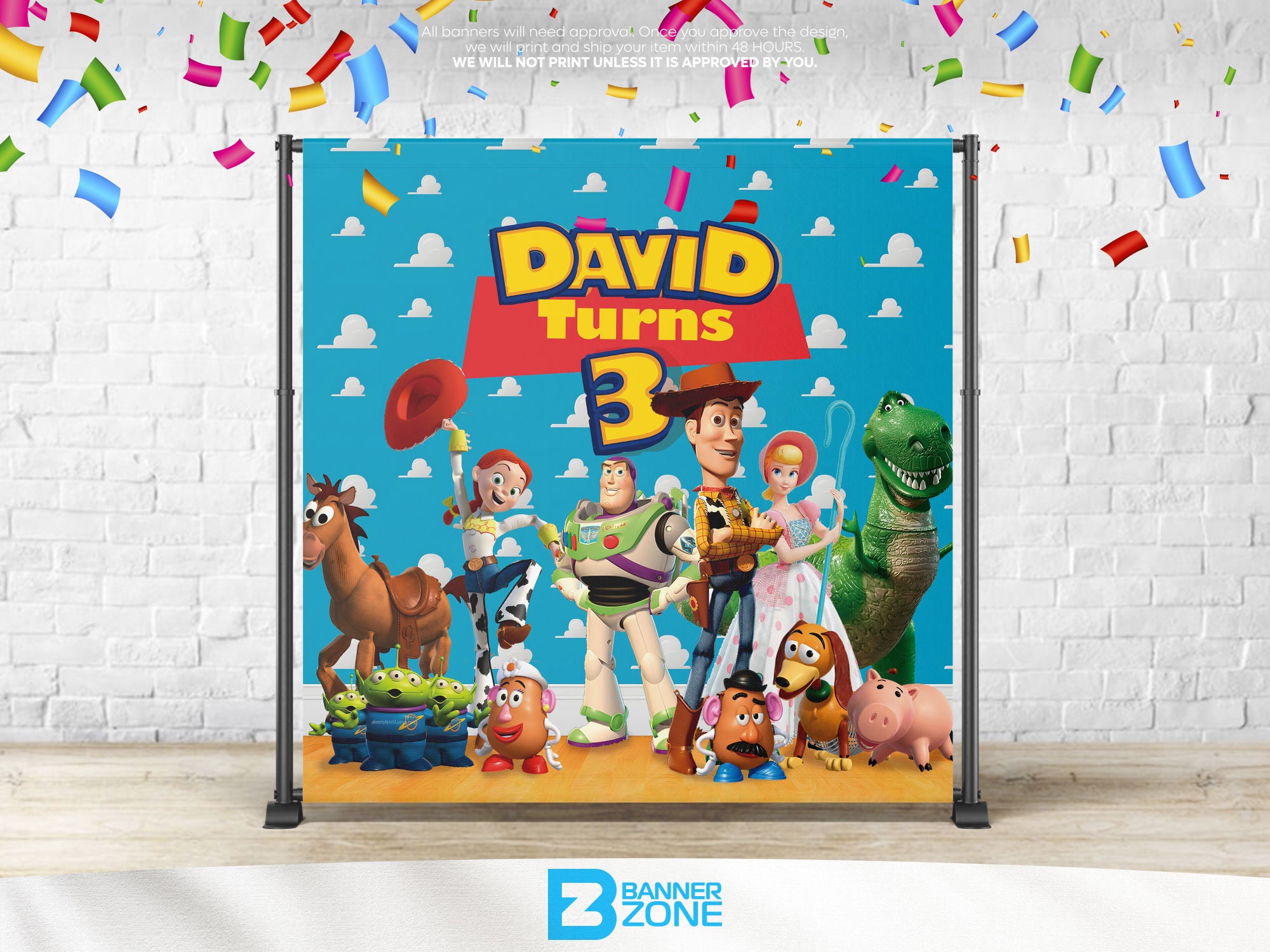 Toy Story Party Backdrop Event Backdrop Toy Story Banner - Etsy Australia