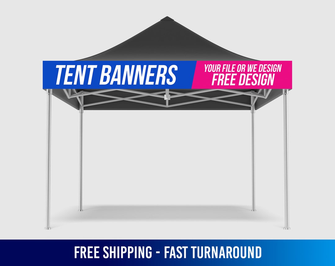 Custom Trade Show Banners, Business, and Canopy Tent Banners: 1x8 to ...