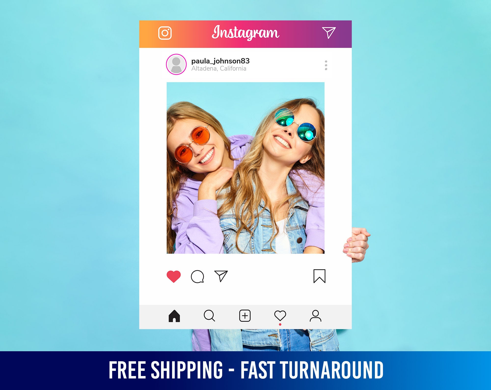 Instagram Cutouts, Custom Cutouts, Instagram Frame Cut Outs, Custom ...