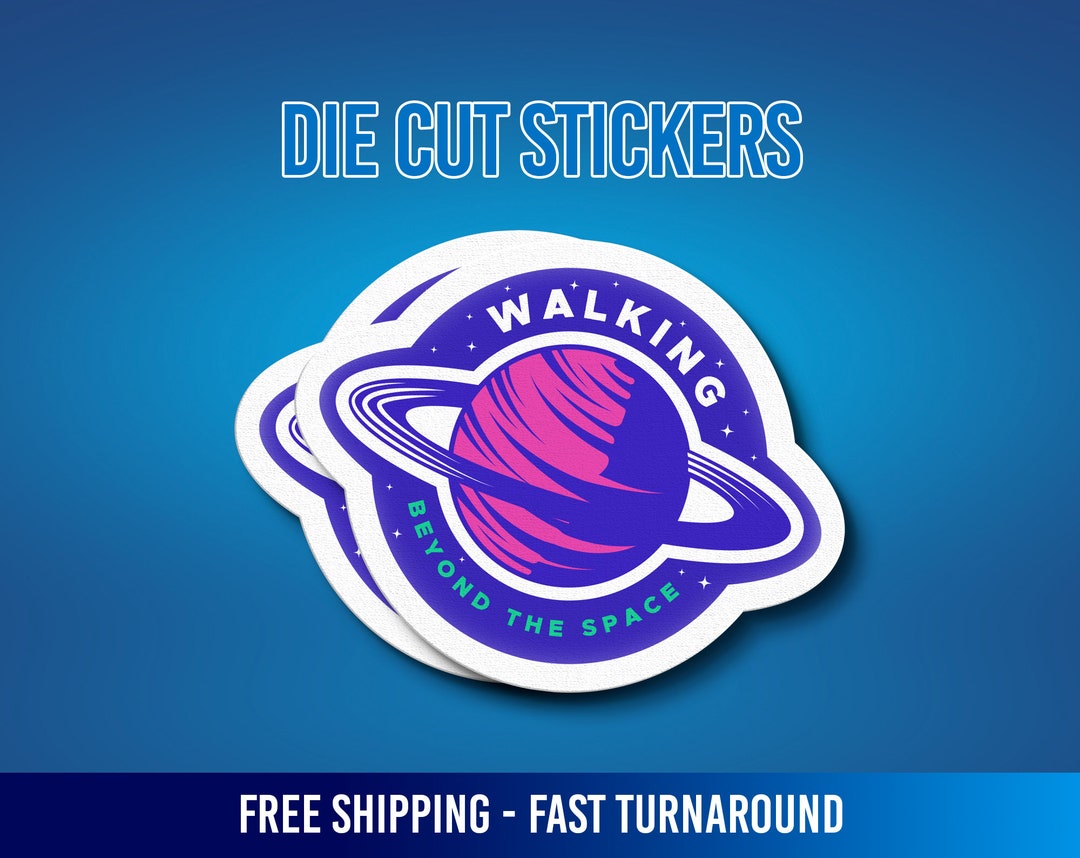 100 Die Cut Vinyl Labels, Cut to Shape Vinyl Stickers, Durable Shaped ...