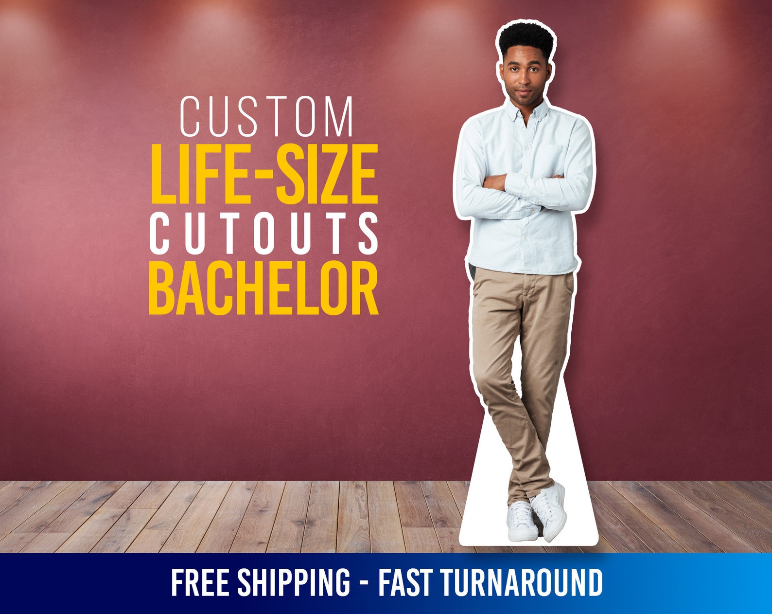 Custom Cutouts, Bachelor Cardboard Cutout, Bachelor Cutouts Party ...