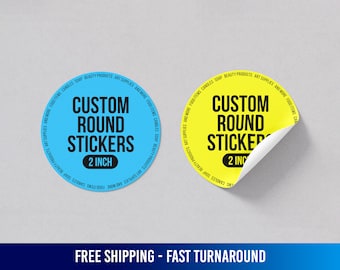 2 Inch Stickers, Great Quality Circle Decals. Circle Labels. 2 Inch ...