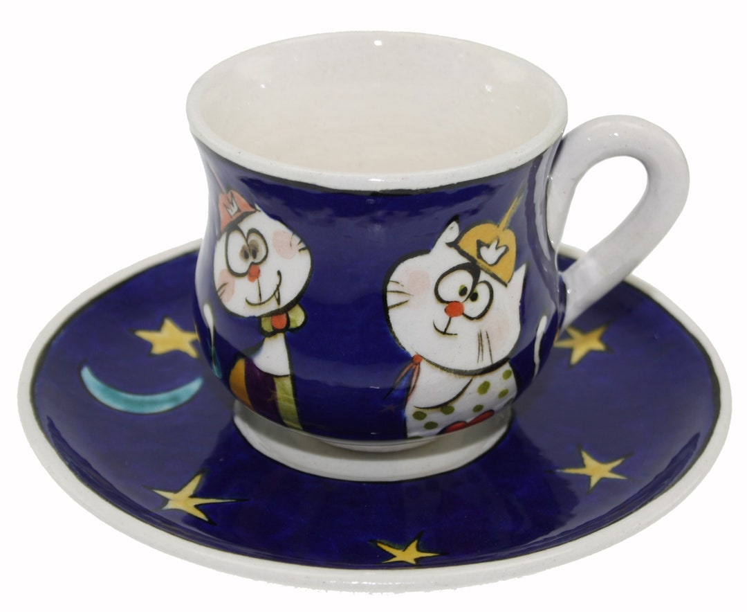 Sip in Style With Fun Blue Moon Model Single Coffee Cup. Enjoy - Etsy