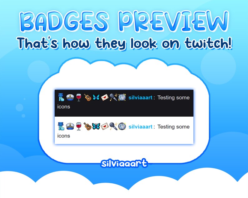 Twitch Mamma Mia Inspired Emote - Badges - Streamer - Channel Point ...