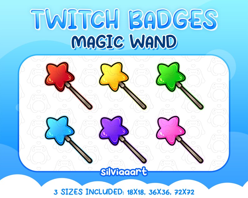 Twitch Magic Wand Emote - Badges - Streamer - Channel Point ...